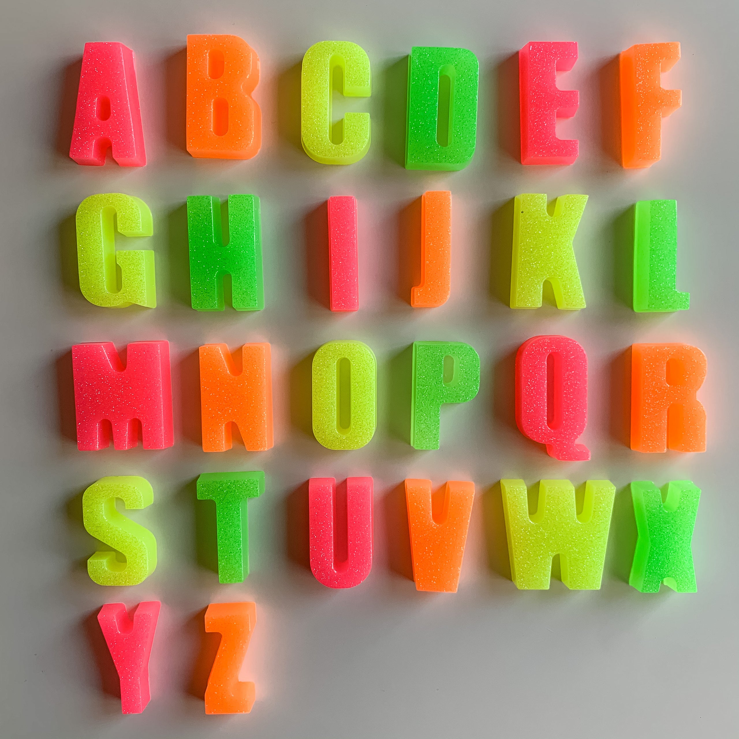 Neon Nelly Chunky Alphabet Set | Back to Basics Curriculum Resources