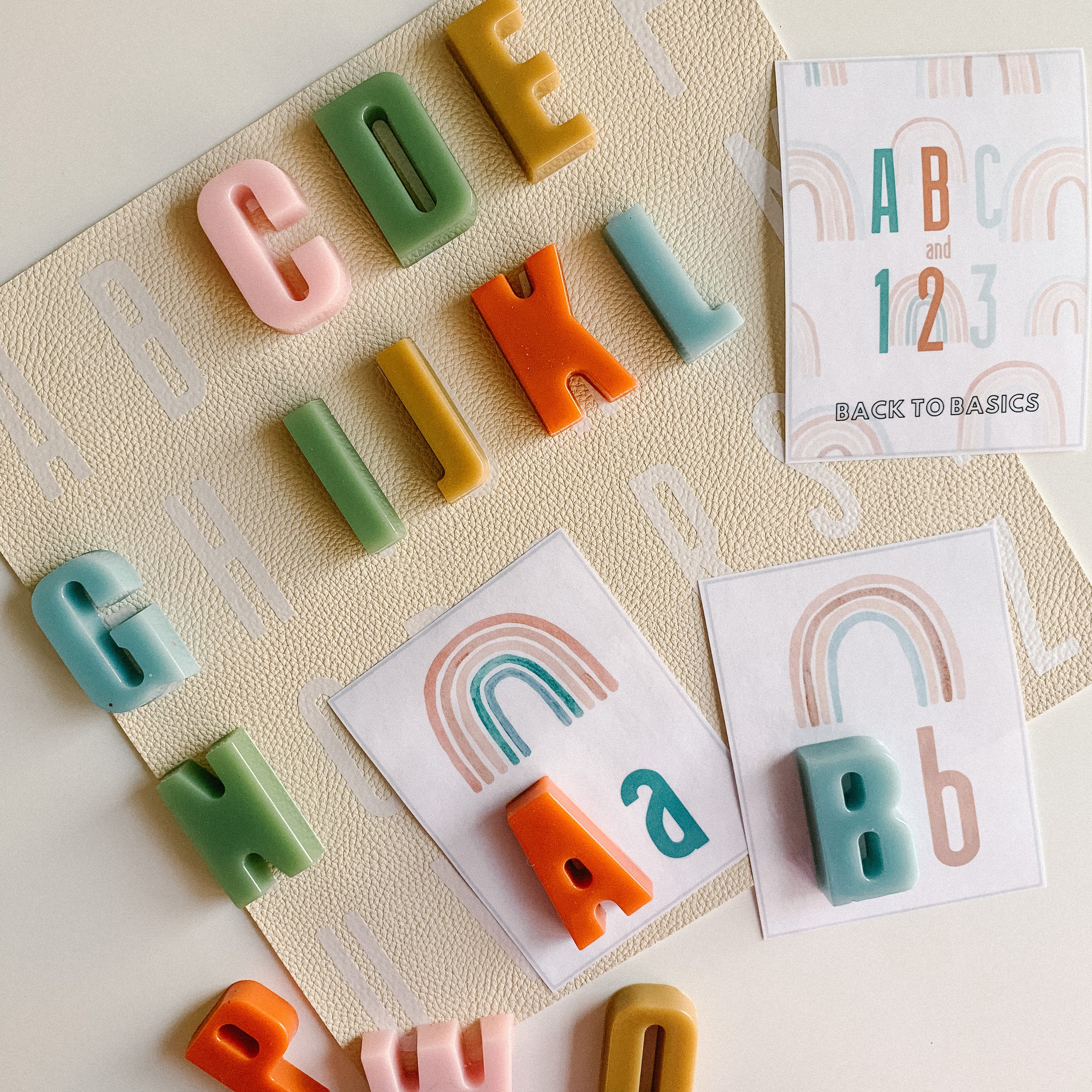 ABC & 123 Cards Laminated Cards | Back to Basics Curriculum Resources